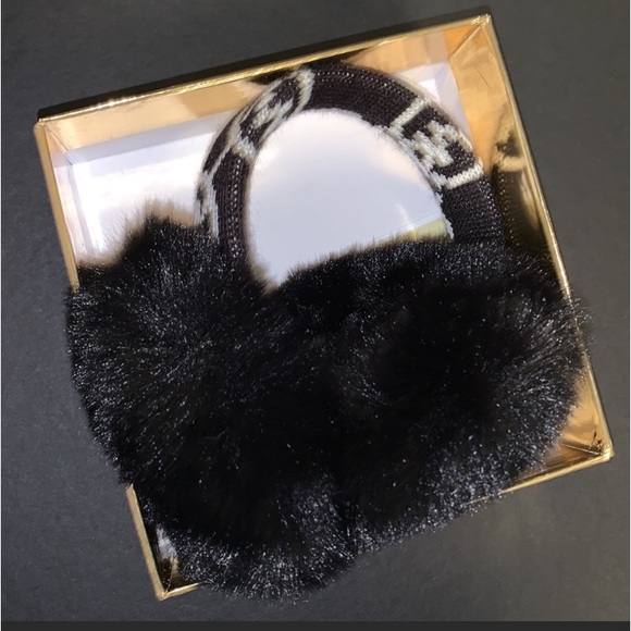 Michael Kors | Accessories | Michael Kors Fur Earmuffs With Signature ...